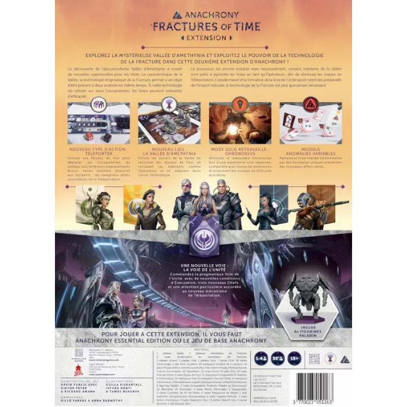 Extension pour le jeu Anachrony - En Quête de Jeux